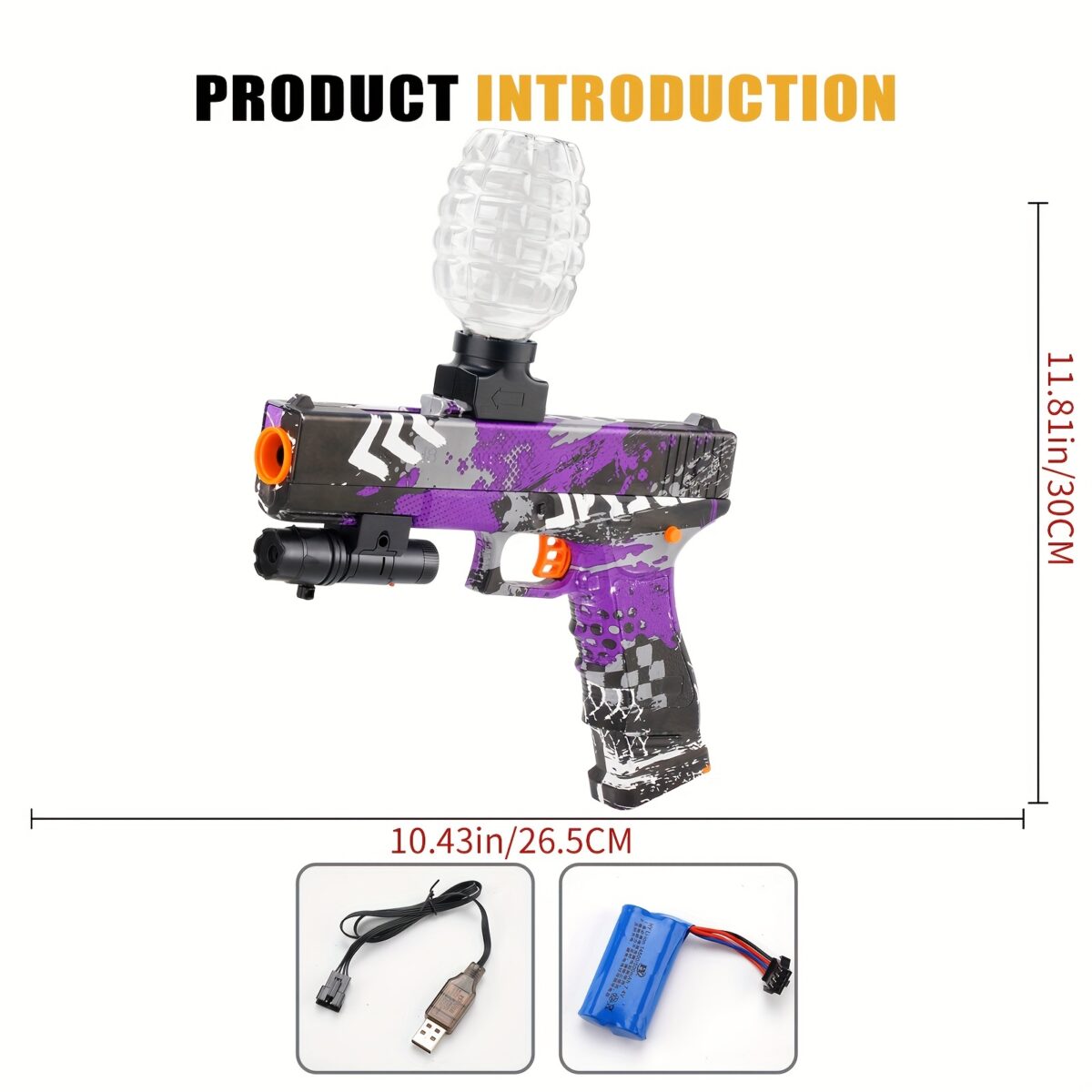 M4 Electric Orbeez Gun - 11.8Inch - OrbeezGuns
