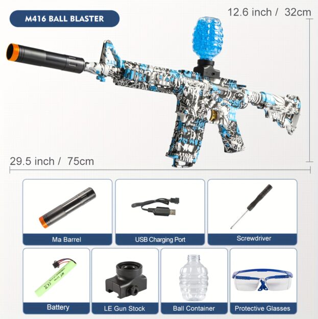 M416 Automatic Orbeez Gun - 12.6inch - OrbeezGuns